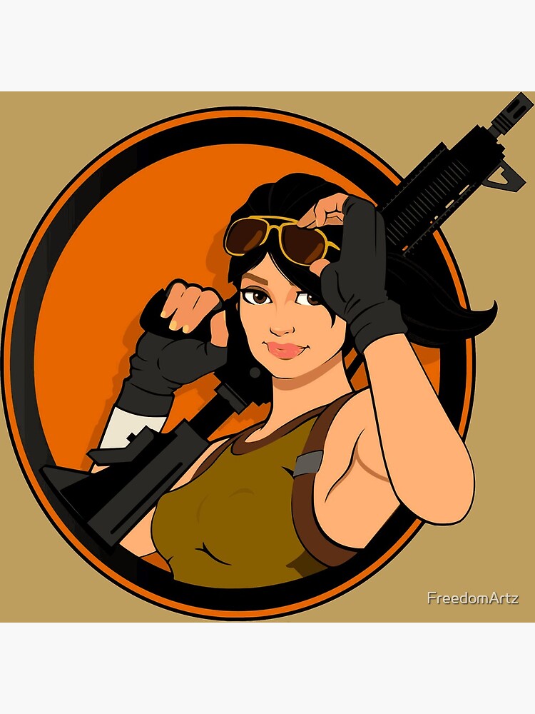 "Girl and Gun" Poster by FreedomArtz | Redbubble