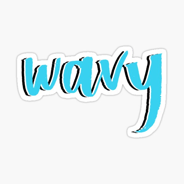 "Wavy Sticker " Sticker for Sale by jordi1202 | Redbubble