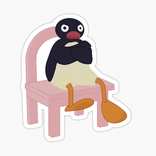 "grumpy pingu" Sticker for Sale by AJM03 | Redbubble