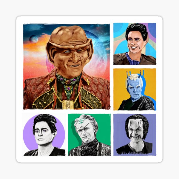 "Trekkery Jeffrey is All the Aliens Collage " Sticker by orionlodubyal ...