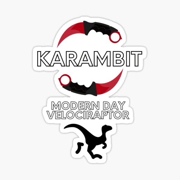 "Modern day velociraptor karambit" Sticker for Sale by IMPHD | Redbubble