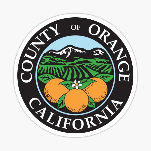 "Seal of the Orange County, California " Sticker for Sale by Cult-r ...