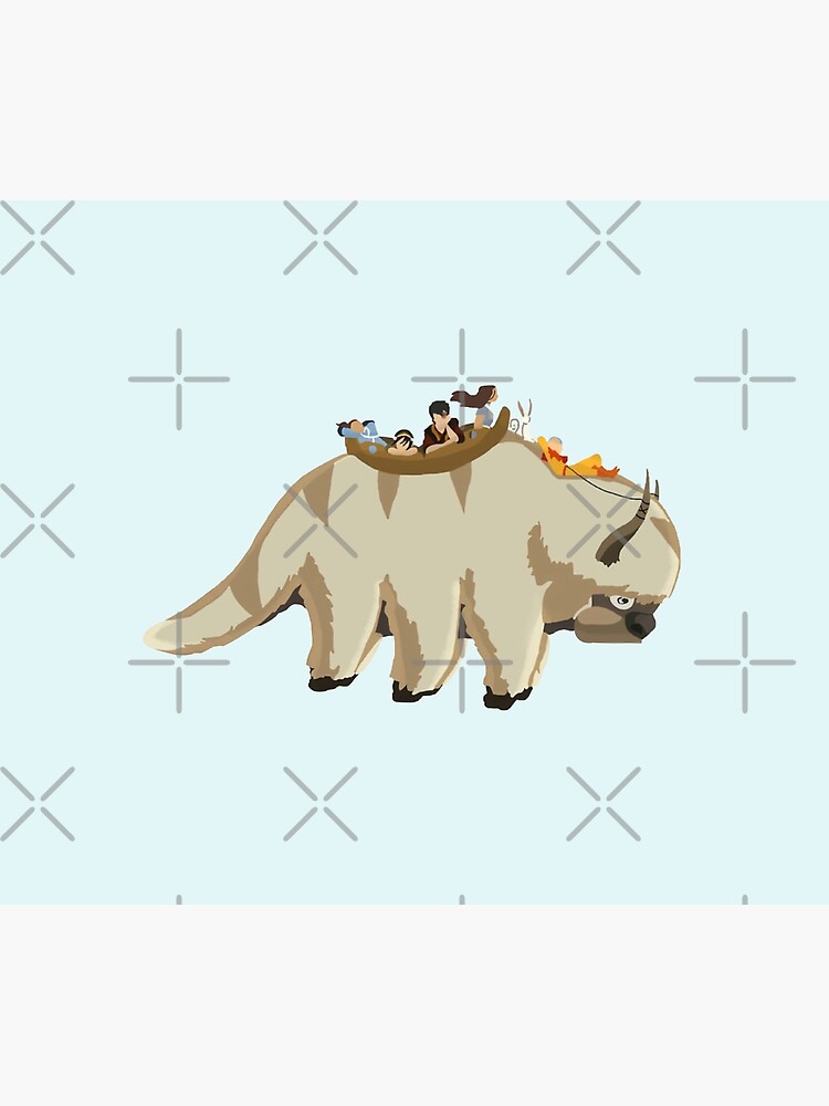 "Team Avatar on Appa" Tapestry by malice7222 | Redbubble