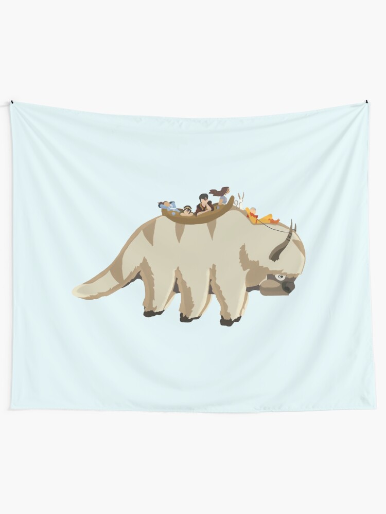 "Team Avatar on Appa" Tapestry by malice7222 | Redbubble
