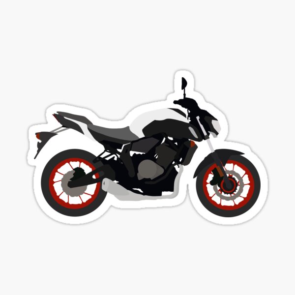 "Yamaha MT-07" Sticker by tinasartcorner | Redbubble