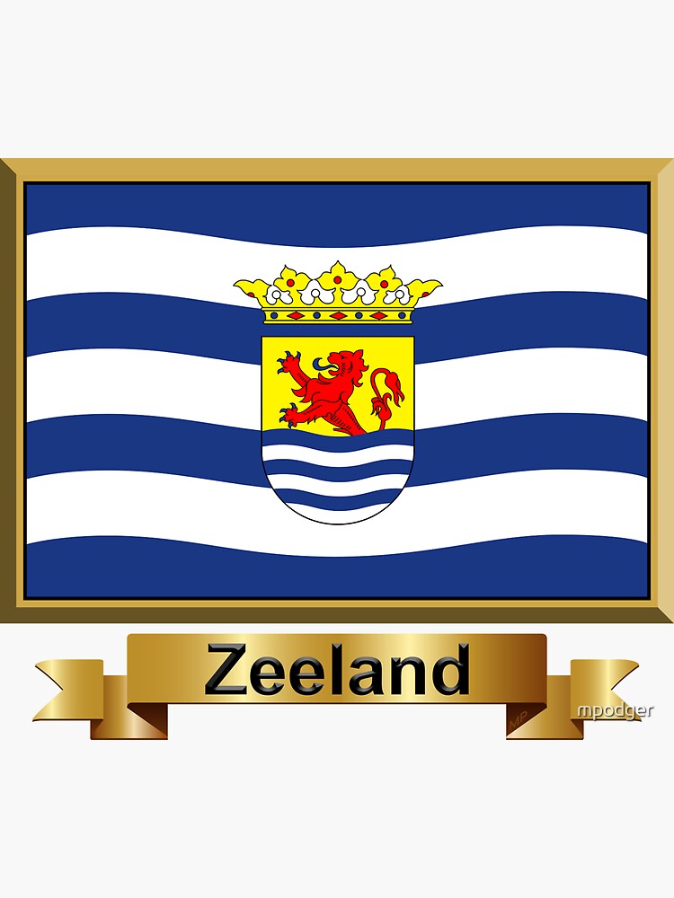 "Zeeland Flag Stickers, Gifts, Masks & Products (N)" Sticker for Sale ...