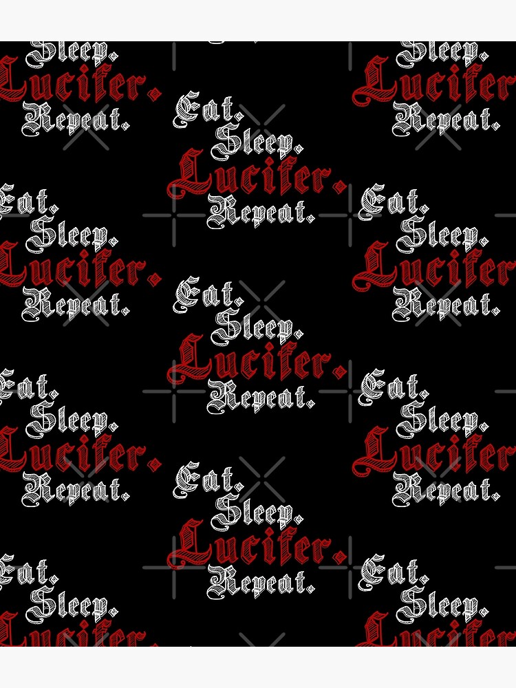 "Eat. Sleep. Lucifer. Repeat. - Lucifer Morningstar Tv Show" Backpack ...