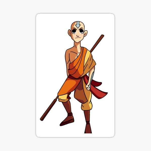 "Avatar: the Last Airbender - Aang" Sticker for Sale by StoryStickers ...