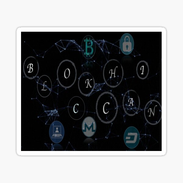 "Blockchain." Sticker by jesus2017 | Redbubble