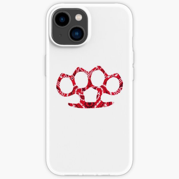 "official blood gang design brass knuckles without text " iPhone Case ...