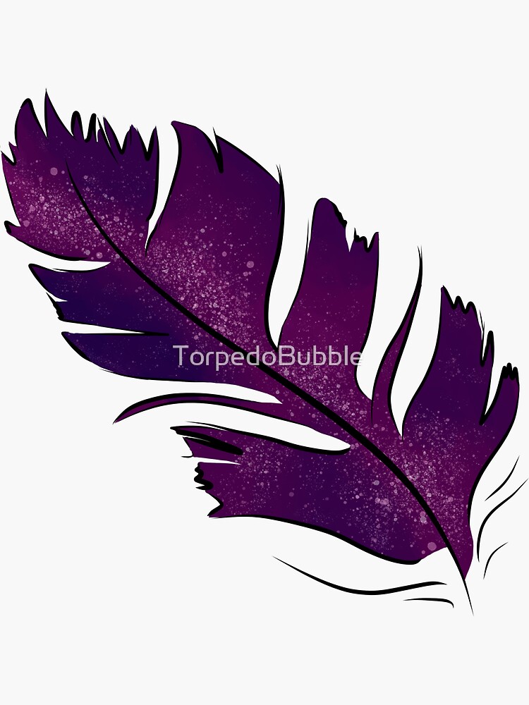 "galaxy feather line art minimal design" Sticker for Sale by ...