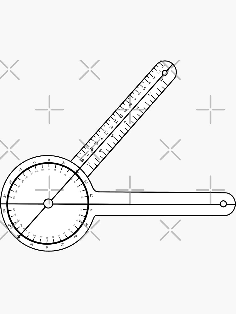 "Goniometer " Sticker for Sale by brittkaleda | Redbubble