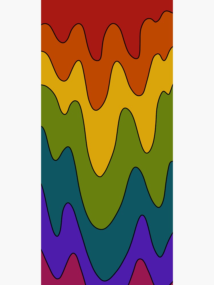 "Rainbow Drip Pattern" Sticker for Sale by liindsayro | Redbubble