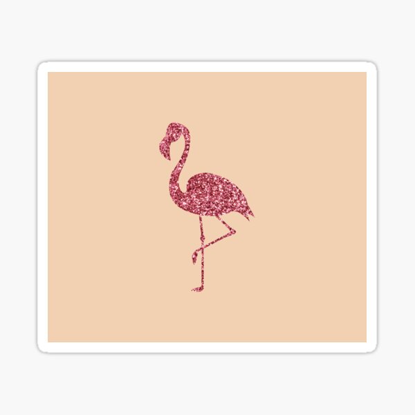 "Elegant hot pink glitter flamingo solid beige blush pink solid plain ...