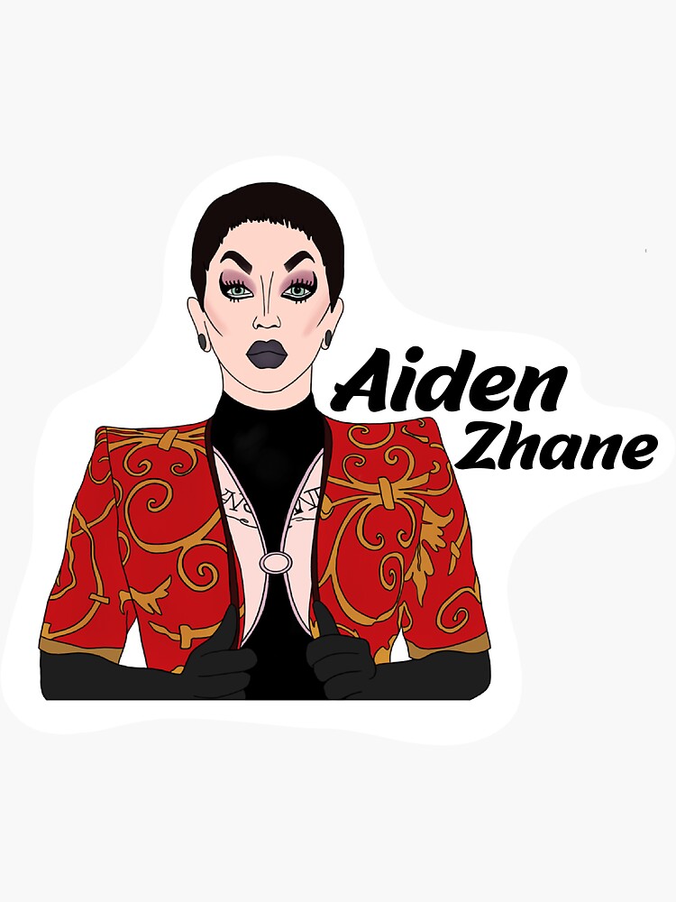 "Aiden Zhane - Drag Race" Sticker for Sale by ronanos96 | Redbubble