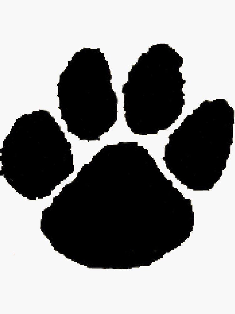"Tiger paw" Sticker for Sale by happydoodles3 | Redbubble