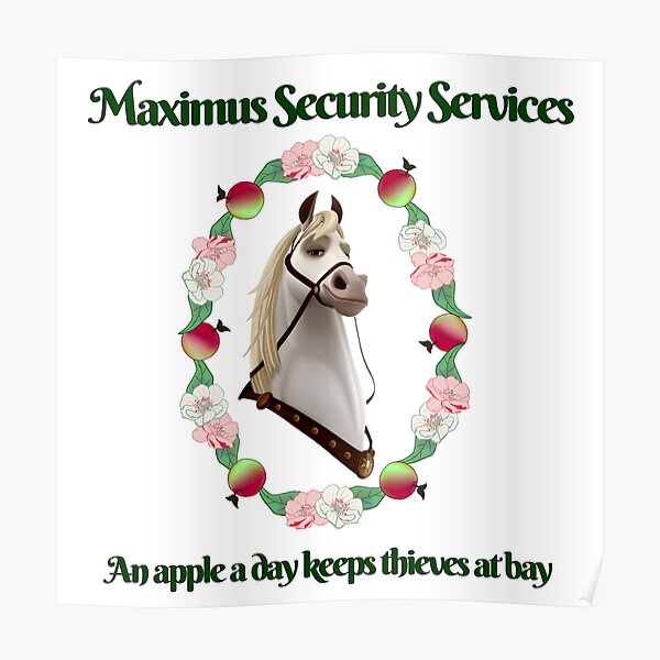 "Maximus Security" Poster by LastMouseketeer | Redbubble