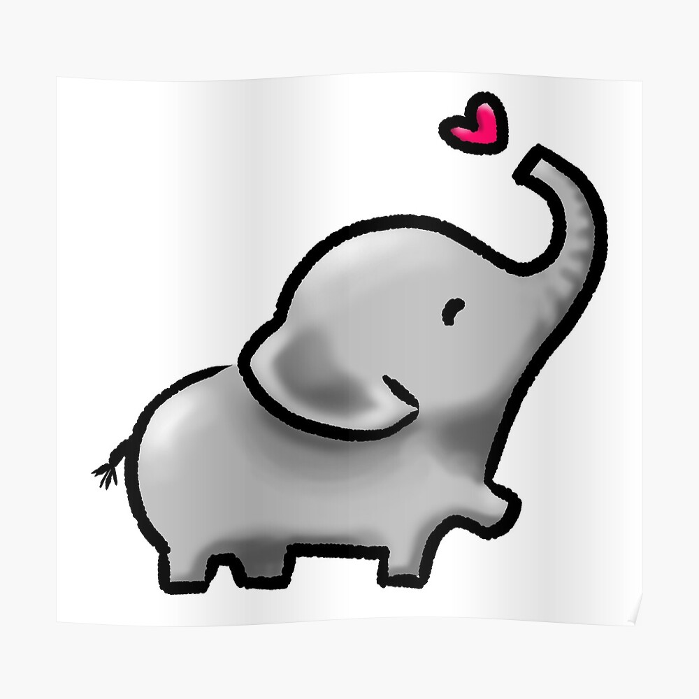 Materials Animal Sticker Waterproof CUTE ELEPHANT STICKER Floral ...