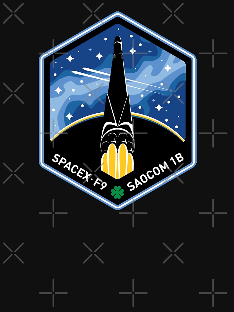 "SpaceX SAOCOM-1B Satellite Launch Mission Patch" T-shirt by jutulen ...