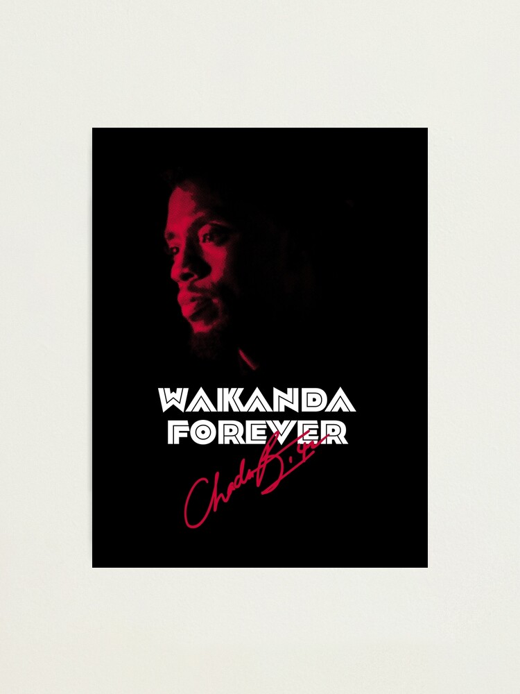 Lámina fotográfica «WAKANDA FOREVER, Chadwick Forever, Chadwick Boseman ...