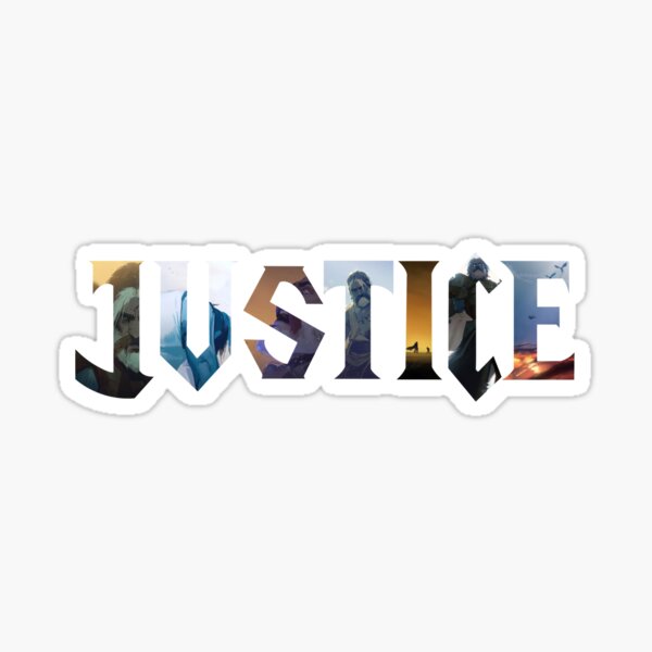 "Justice - Light" Sticker for Sale by ActuallyArcane | Redbubble