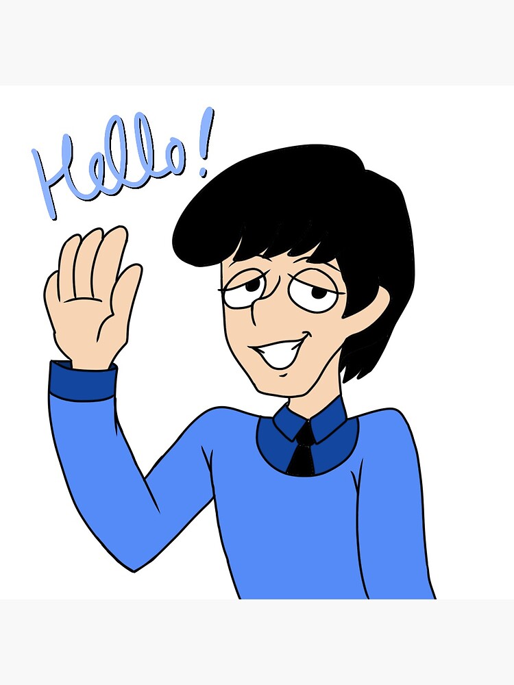 "Paul McCartney “Hello!”" Sticker by JaneMangoShop | Redbubble
