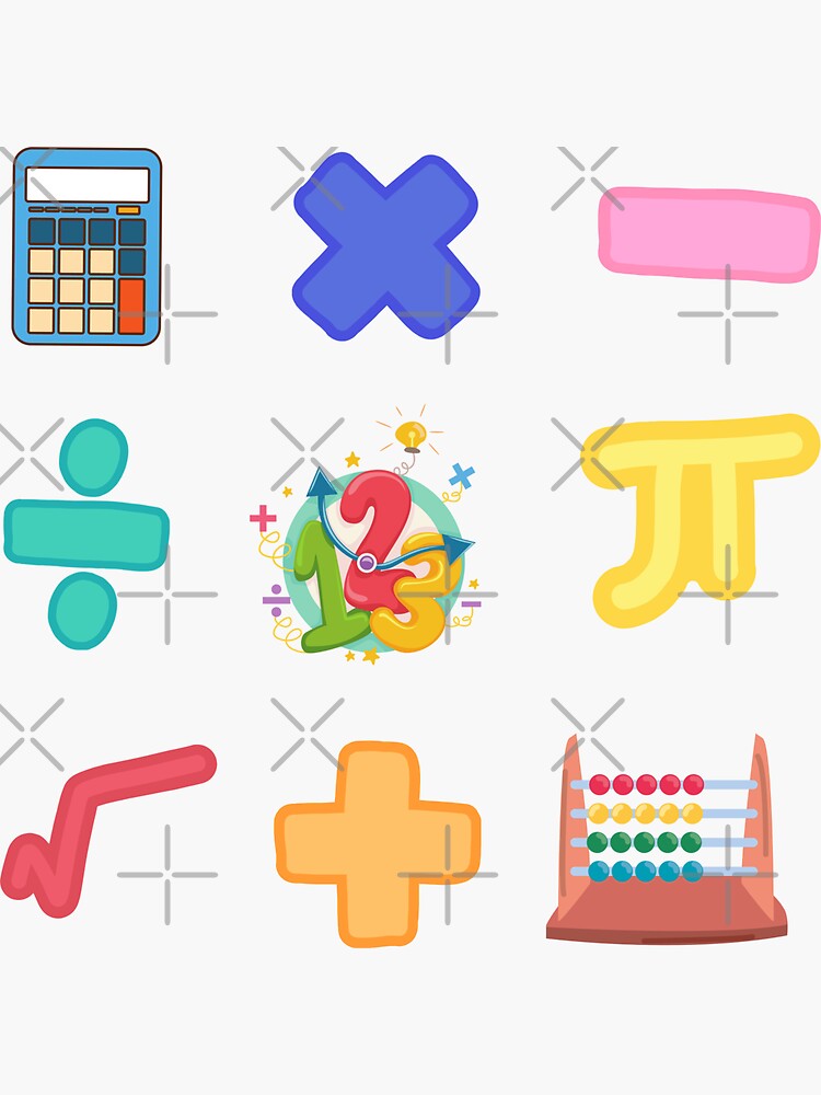 "Math School Pack" Sticker for Sale by ZAstore | Redbubble
