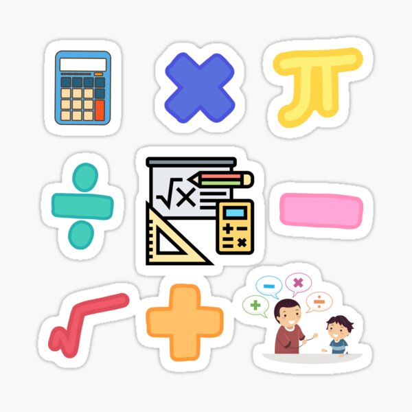 "Math School Pack" Sticker for Sale by ZAstore | Redbubble