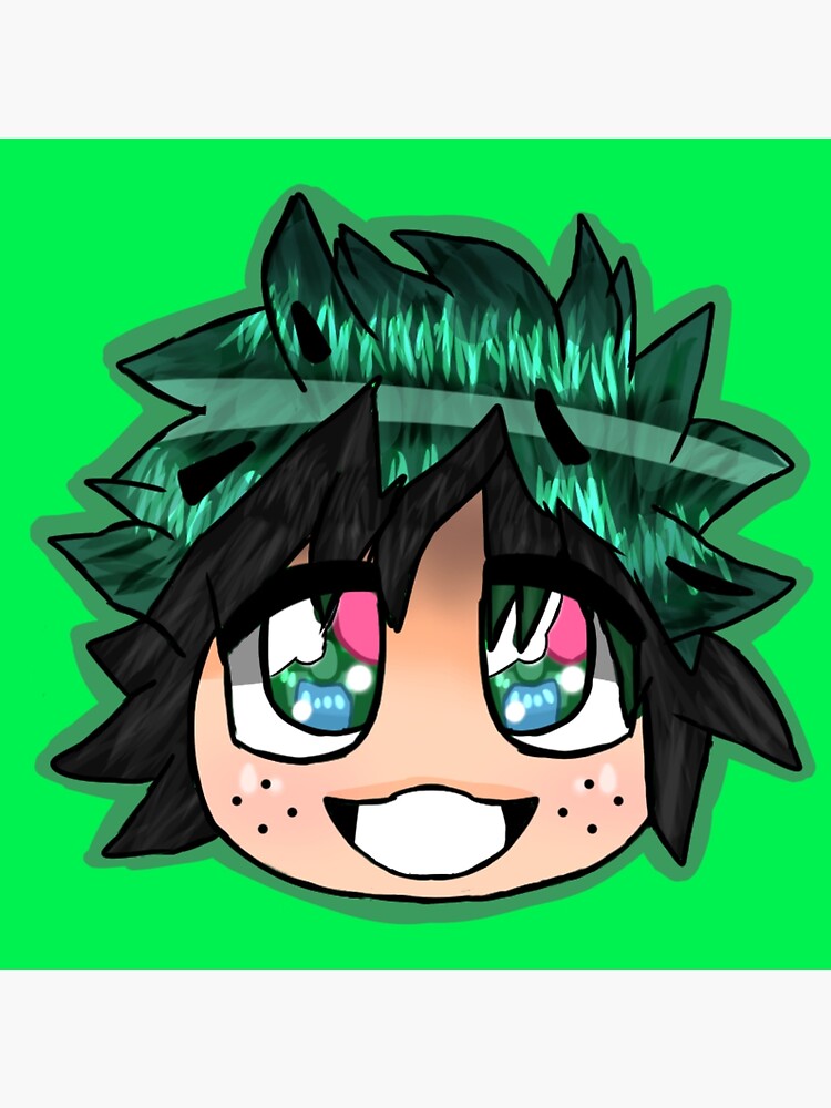 "Deku Chibi Head" Photographic Print by Kaironobunz | Redbubble
