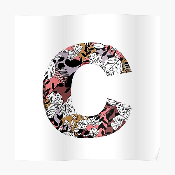 "Botanical Capital Letter C" Poster by MissUli | Redbubble