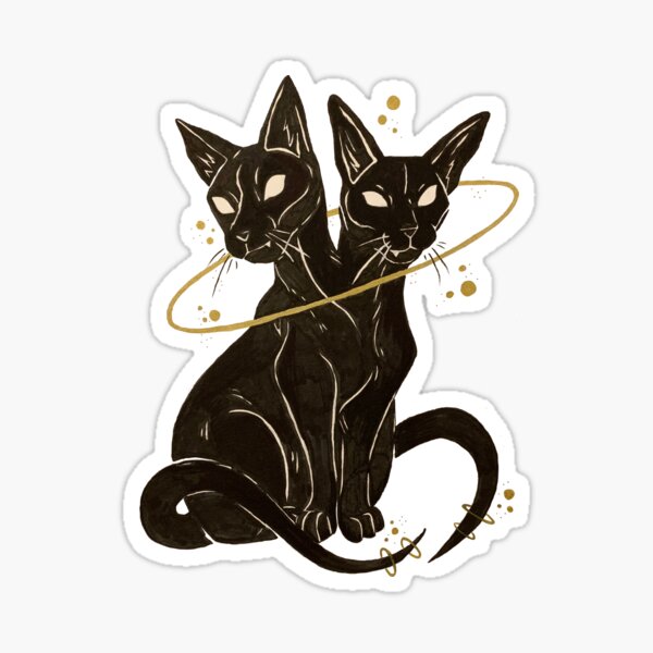 Two Headed Cat Stickers | Redbubble