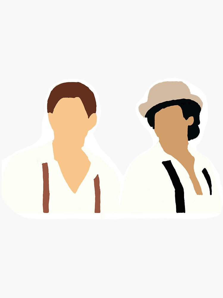 "Damon and Stefan" Sticker by Miasanchezz | Redbubble