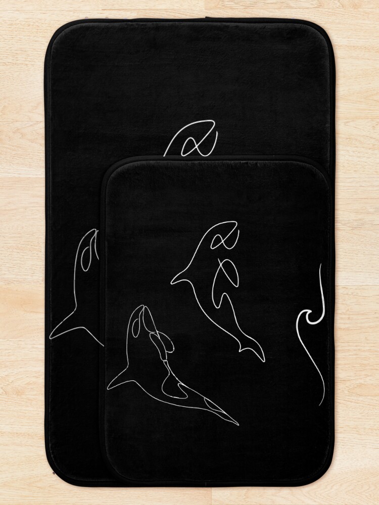 "Hydro Flask sticker pack - ocean wave, dolphin and orca / killer whale ...