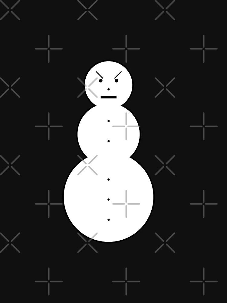 "Angry snowman" T-shirt by JuicySchinken | Redbubble