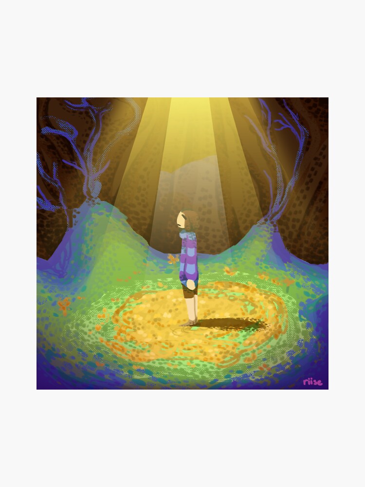 "Undertale Flower Garden Fallen Down" Sticker for Sale by riise4 ...