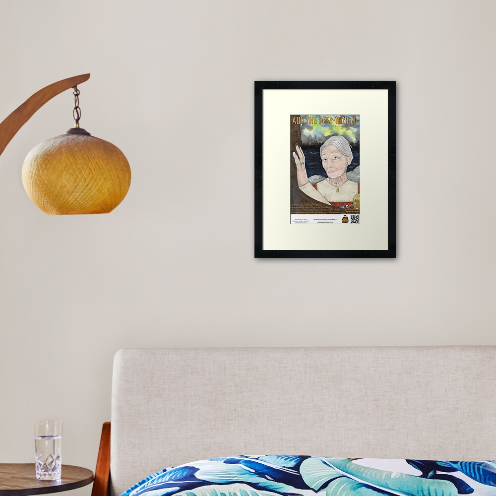 "Aud the Deep-Minded (Women of the Middle Ages)" Framed Art Print for ...