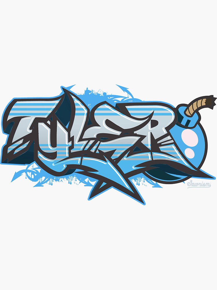 "Tyler Streetwear Graffiti Burner" Sticker for Sale by Jawnism | Redbubble