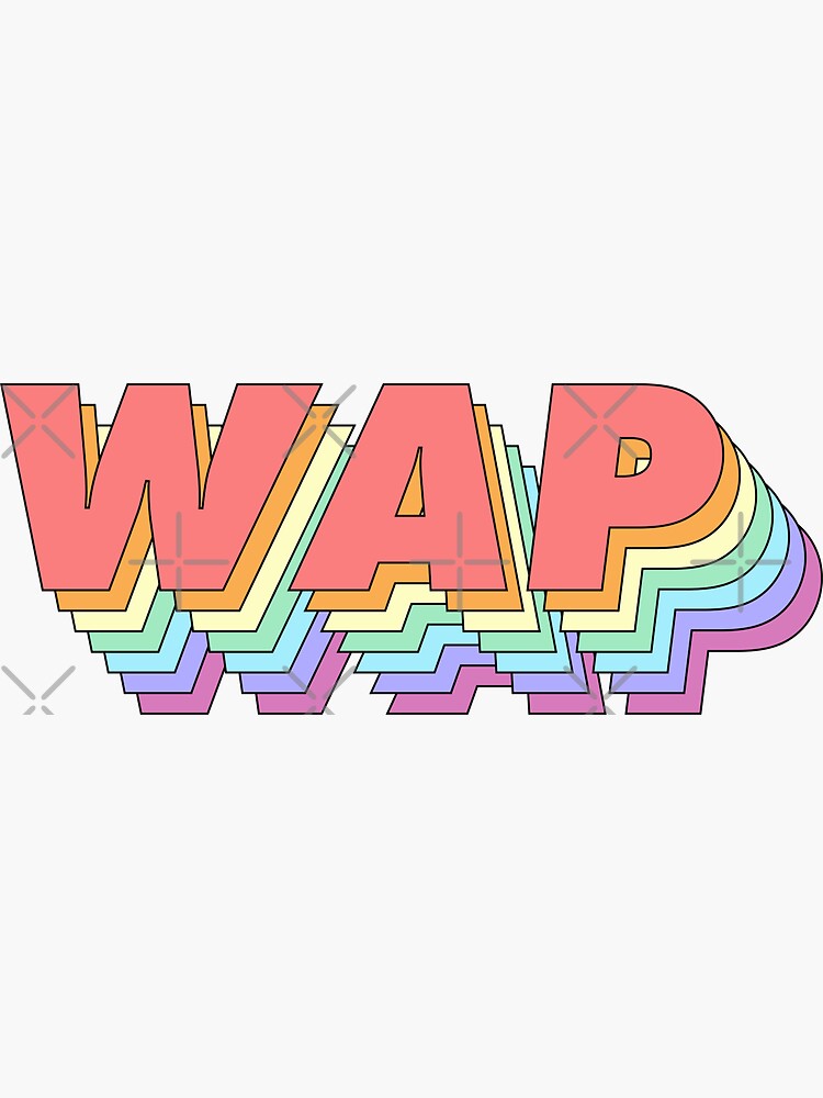 "Wap" Sticker for Sale by ind3finite | Redbubble