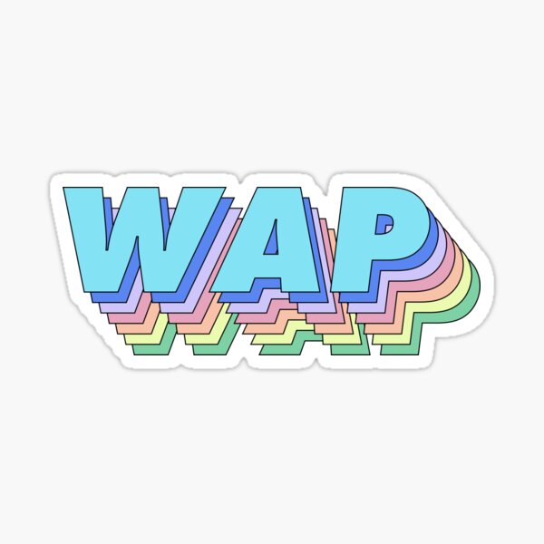 "Wap" Sticker for Sale by ind3finite | Redbubble
