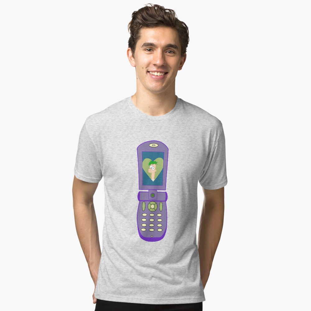 "Ferb Flip-Phone" Sticker for Sale by mirabelgrace | Redbubble