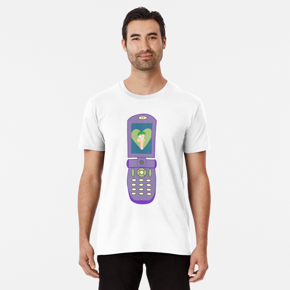 "Ferb Flip-Phone" Sticker for Sale by mirabelgrace | Redbubble