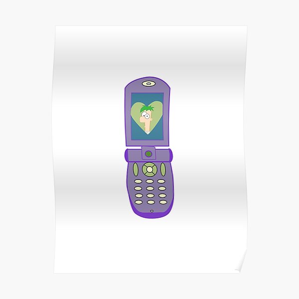 "Ferb Flip-Phone" Poster by mirabelgrace | Redbubble