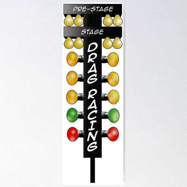 "Drag Racing Tree" Poster for Sale by lacm2020 | Redbubble