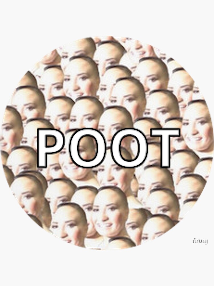 "Poot Lovato" Sticker by firuty | Redbubble