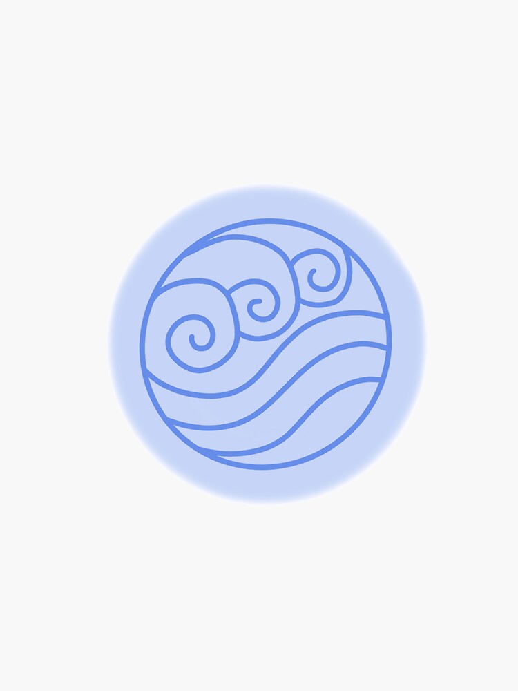"Transparent ATLA Water Symbol Sticker (100% profit to BLM)" Sticker ...
