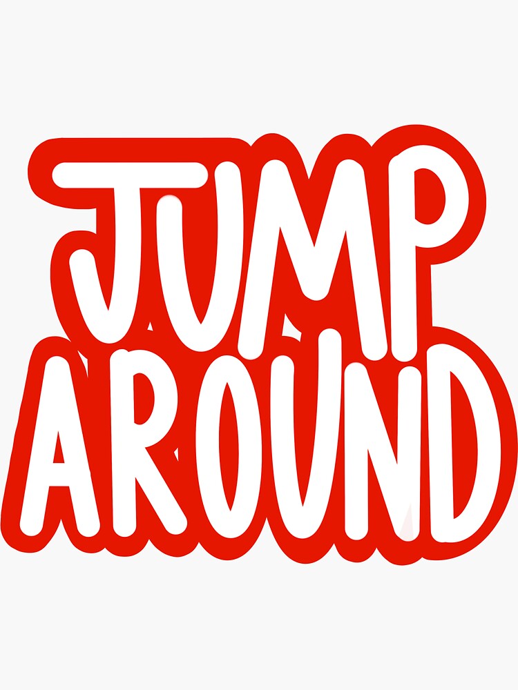 "University of Wisconsin Jump Around" Sticker for Sale by alydesigns ...