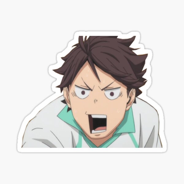 "Oikawa Tooru" Sticker for Sale by kawaiicrossing | Redbubble