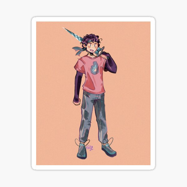 "Aesthetic Pink Colorful Sapnap" Sticker for Sale by riise4 | Redbubble