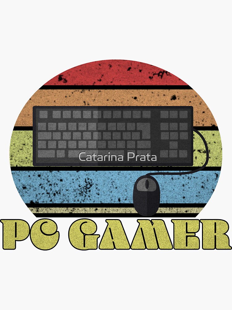 "PC Gamer Retro Sticker" Sticker for Sale by aniratac | Redbubble