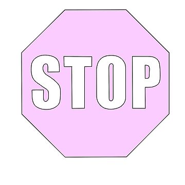"Aesthetic stop sign" Sticker for Sale by cristal26 | Redbubble